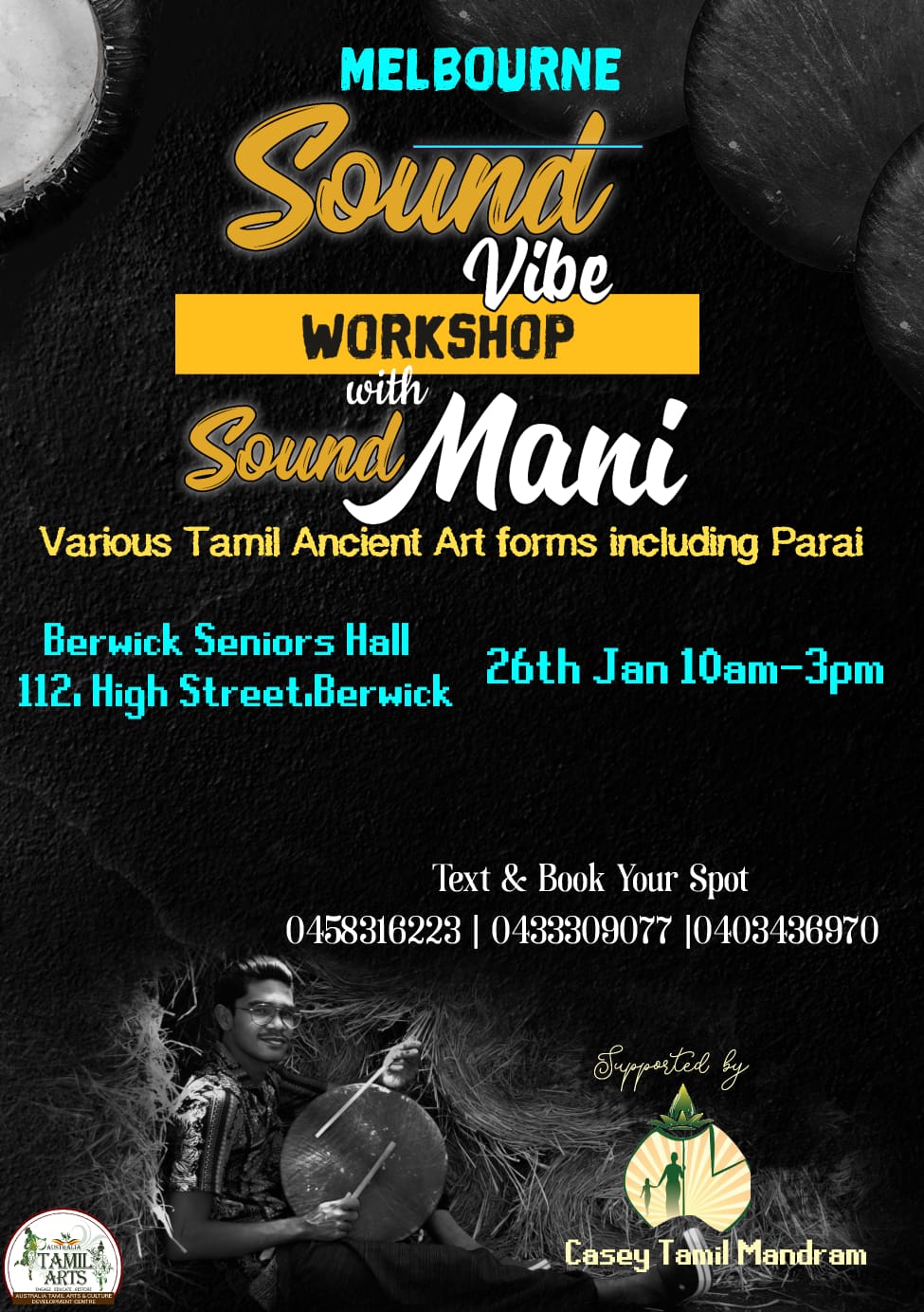 Sound Vibe workshop with Sound Mani - மெல்போர்னில் இசை நிகழ்ச்சி ...