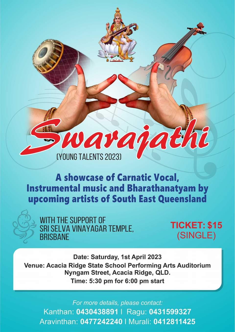 Swarajathi - Young Talents 2023 - Tamil Australian